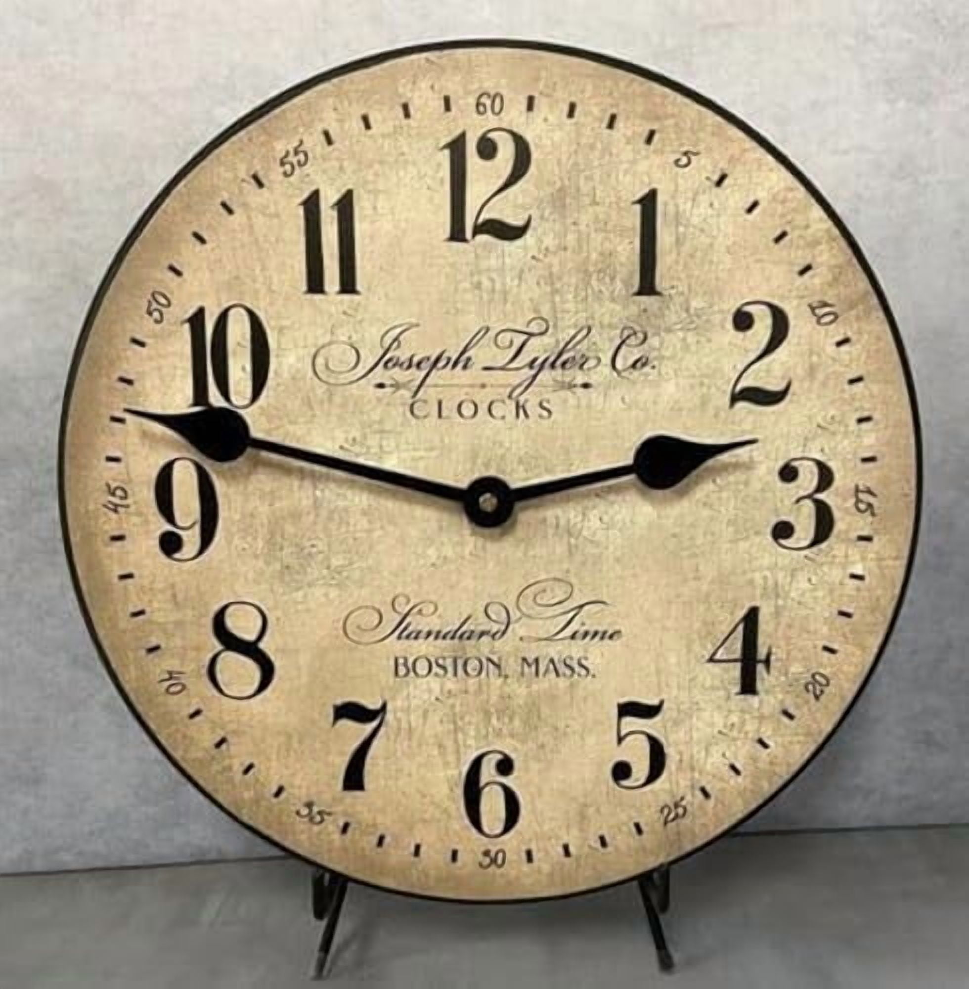 Customizable Prescott Parchment Wall Clock | Ultra Quiet Quartz ...