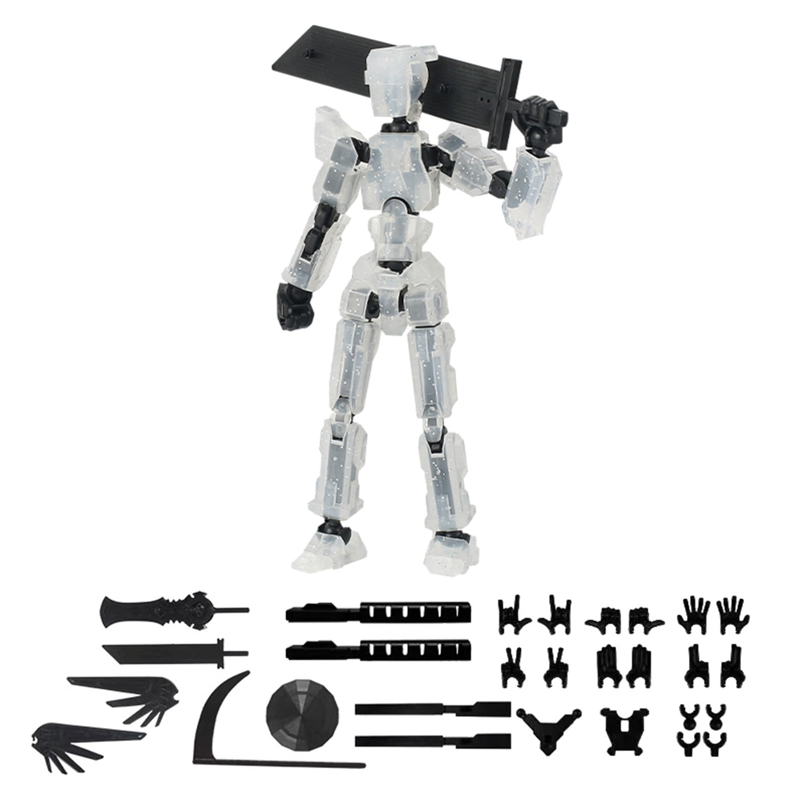 Customizable Robot Action Figure with Interchangeable Parts and ...