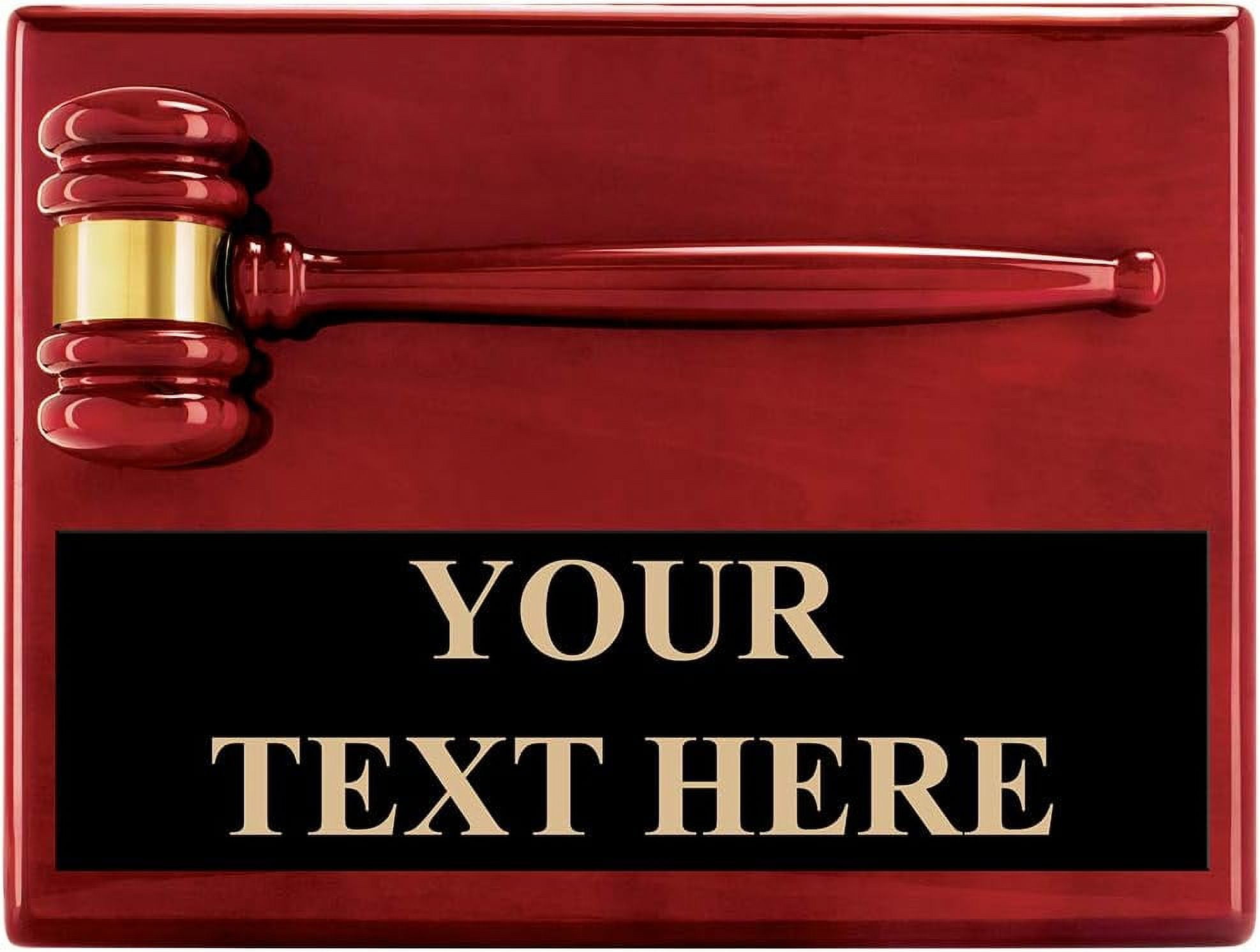 Customizable Rosewood Plaque Award - 9"x12" Rosewood Gift includes ...