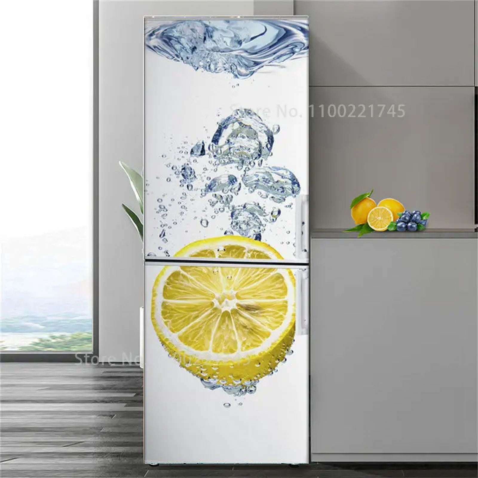 Customizable Size Refrigerator Sticker Colorful Fruit Poster Wall ...