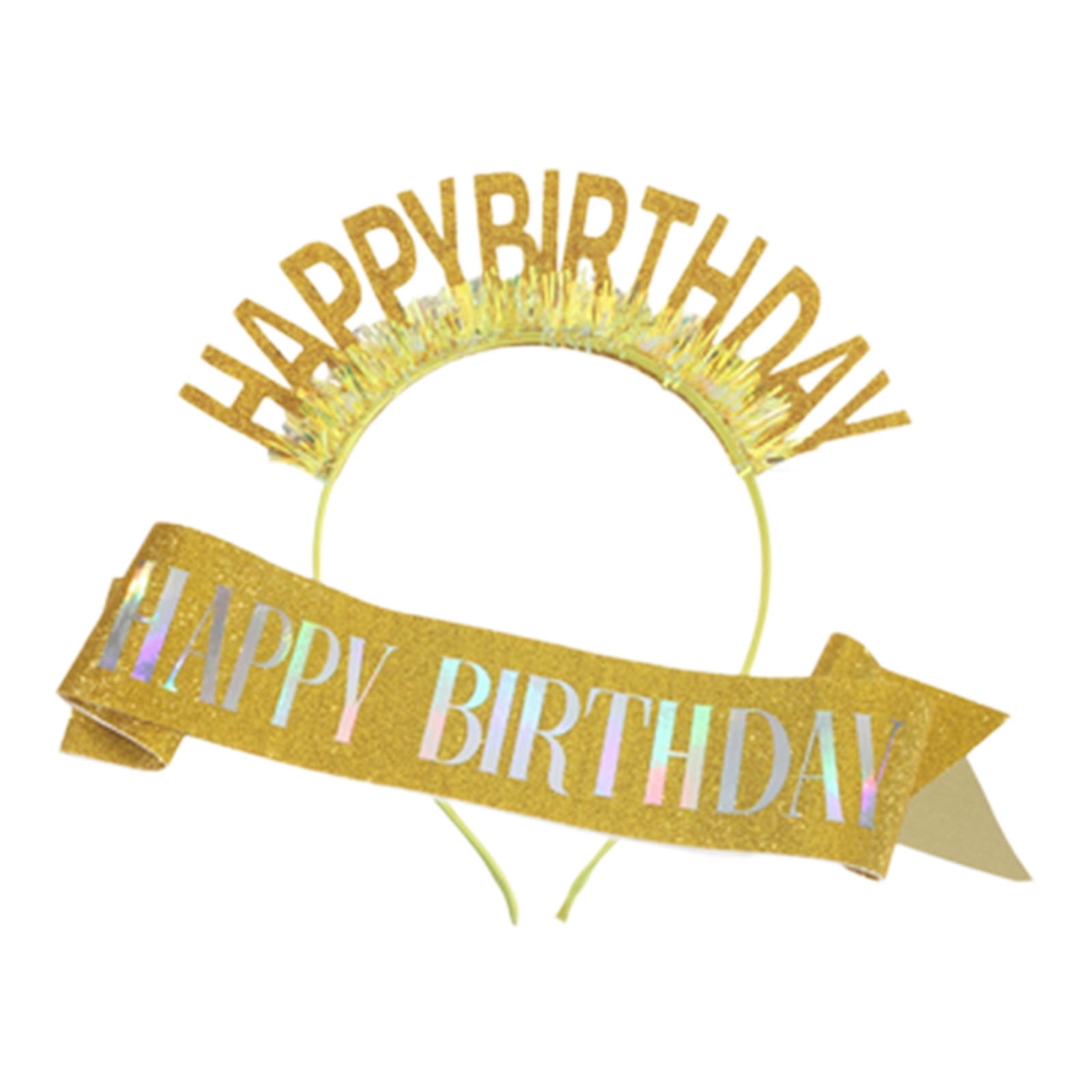 Customizable Sparkling Letter Shoulder Strap 160 × 9.5cm Birthday Party ...
