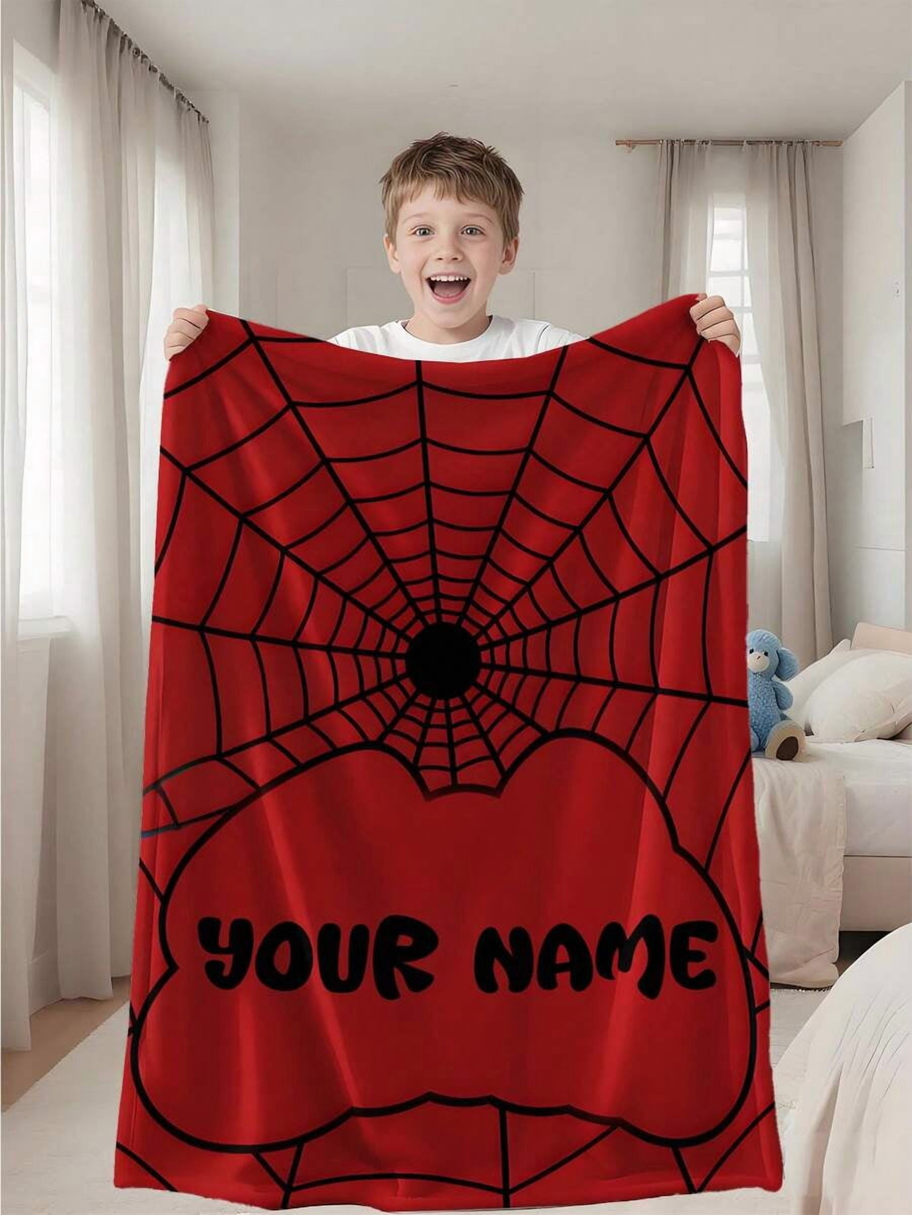 Customizable Spider Web Photo Blanket - Personalized Gift for Valentine ...