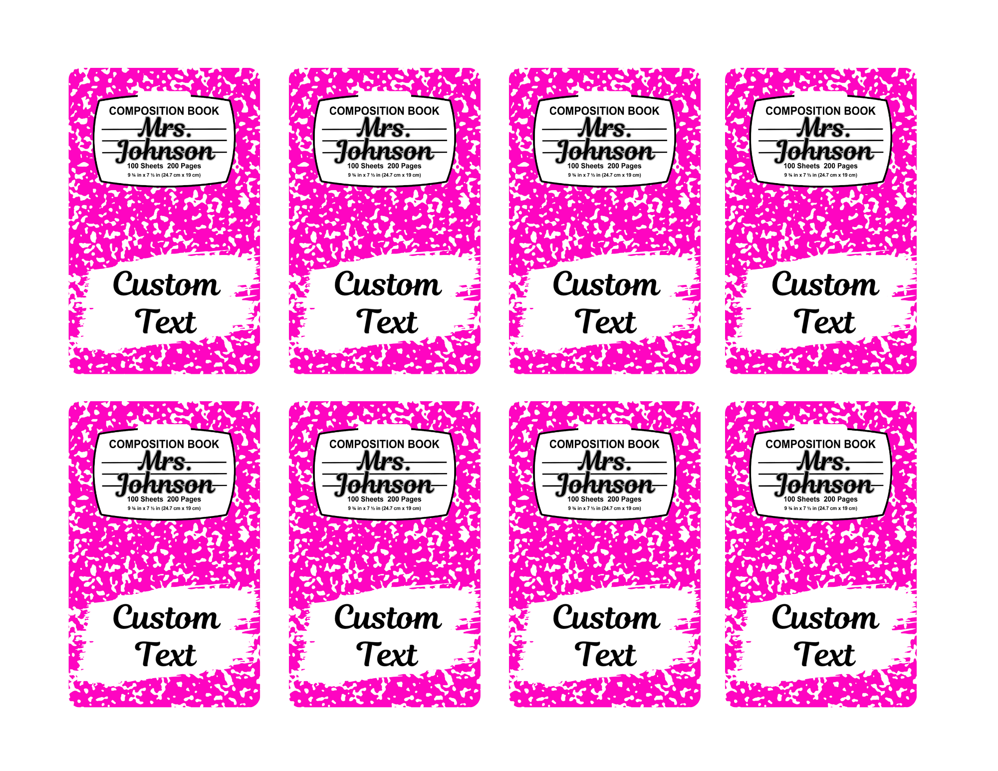 Customizable Teacher Hall Pass/Bus Passes (Pack of 1) - Walmart.com