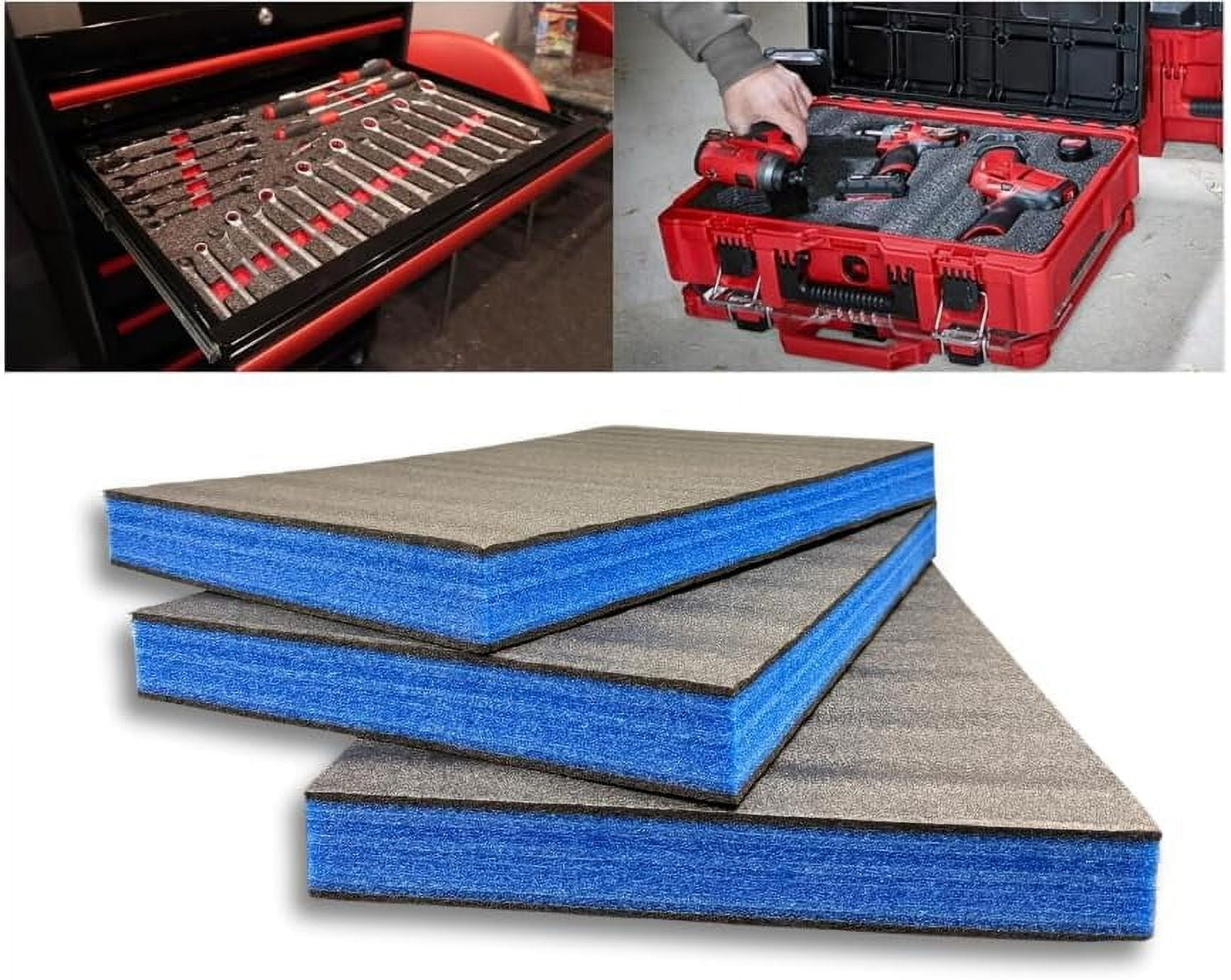 Customizable Tool Box Organizer Tool Foam | 16"x20"x2.25" - 3 PCS ...