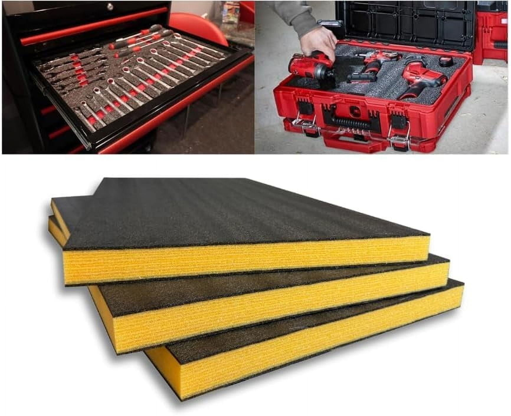Customizable Tool Box Organizer Tool Foam | 12"x20"x1.18" - 3 PCS ...