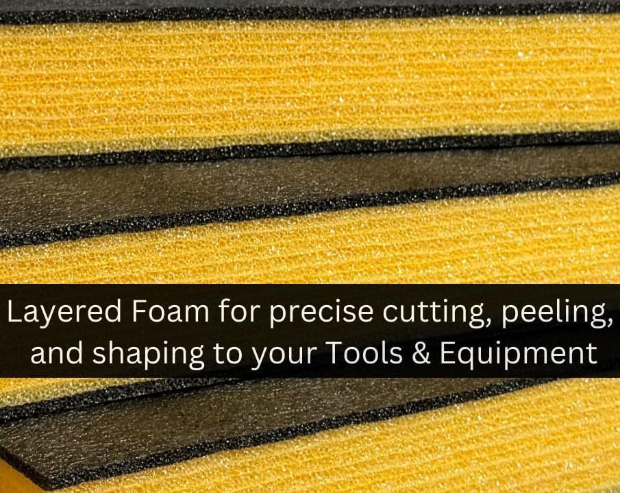 Customizable Tool Box Organizer Tool Foam | 12"x20"x1.18" - 3 PCS ...