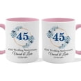 Customizaholic 45th Wedding Anniversary Personalized Couple Mug ...