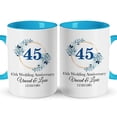 Customizaholic 45th Wedding Anniversary Personalized Couple Mug ...