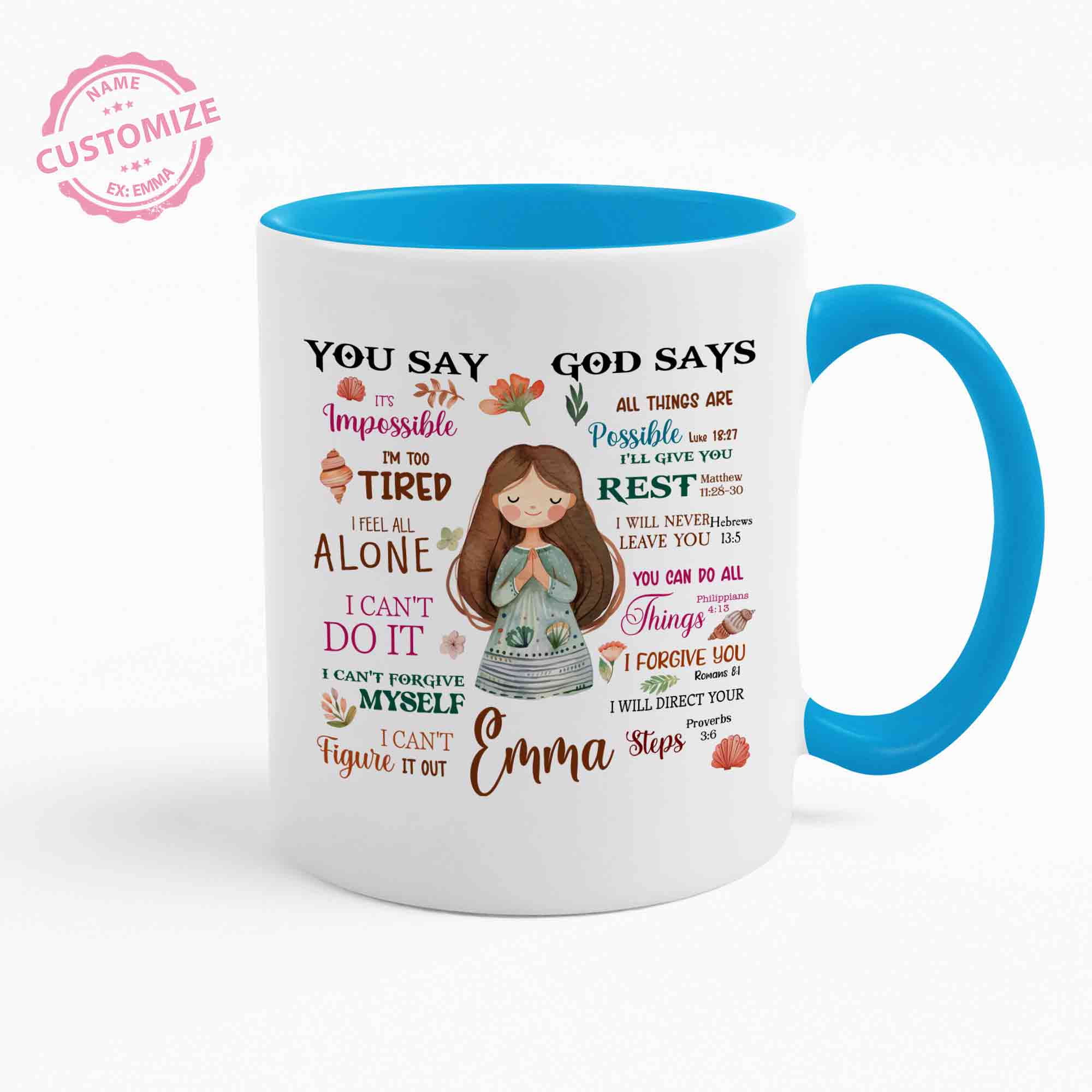 Customizaholic Bible Verse Coffee Mug, Religious Gifts, Christian ...