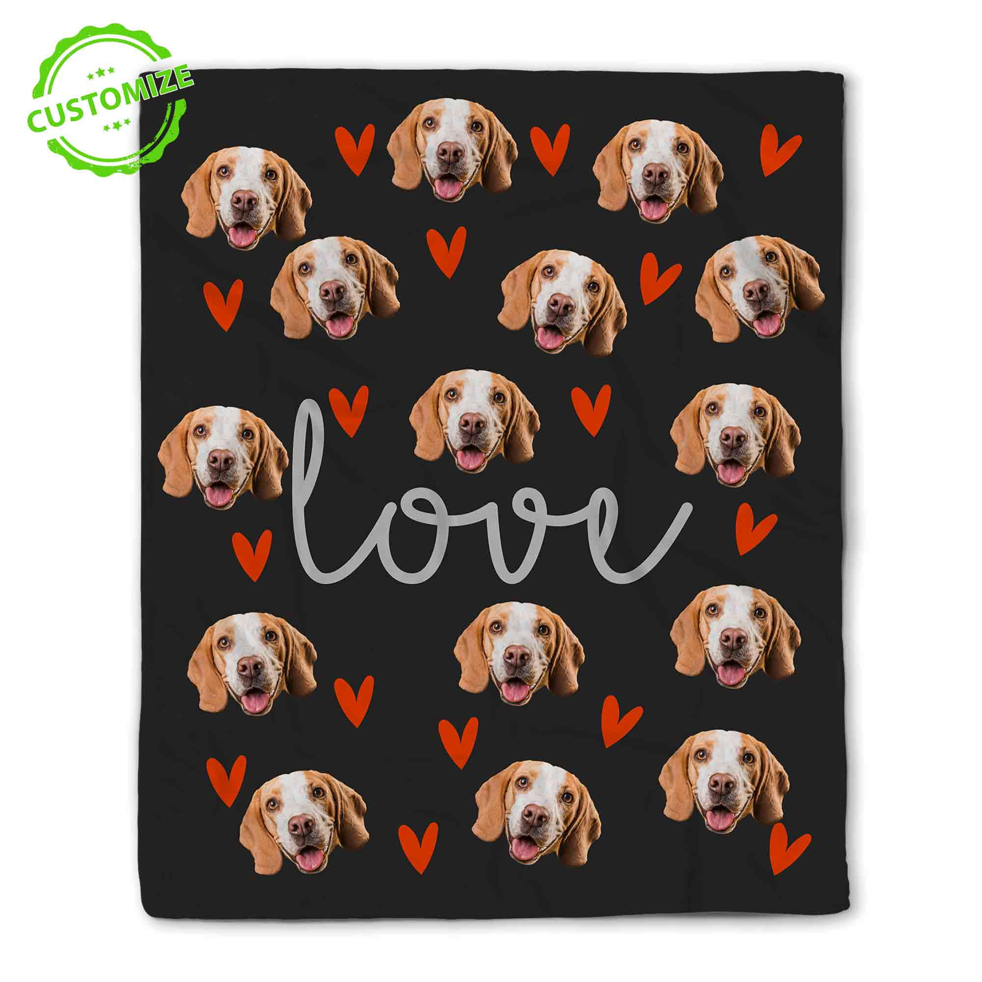 Customizaholic Blanket Pictures Customized, Custom Dog Photo Blanket ...
