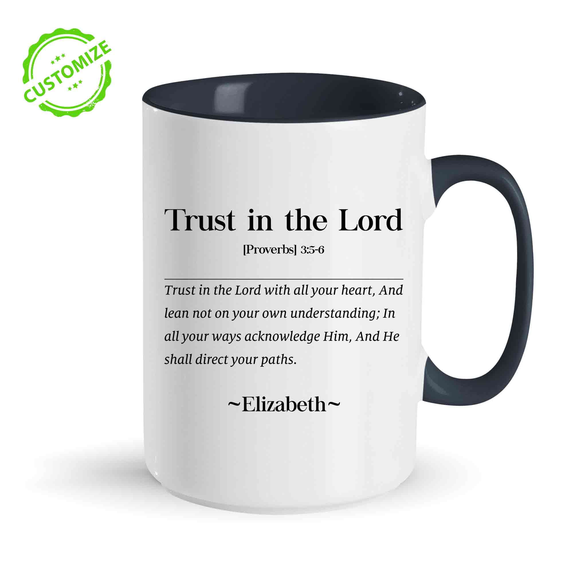 Customizaholic Custom Coffee Mugs Personalized, Bible Verse Coffee Mug ...