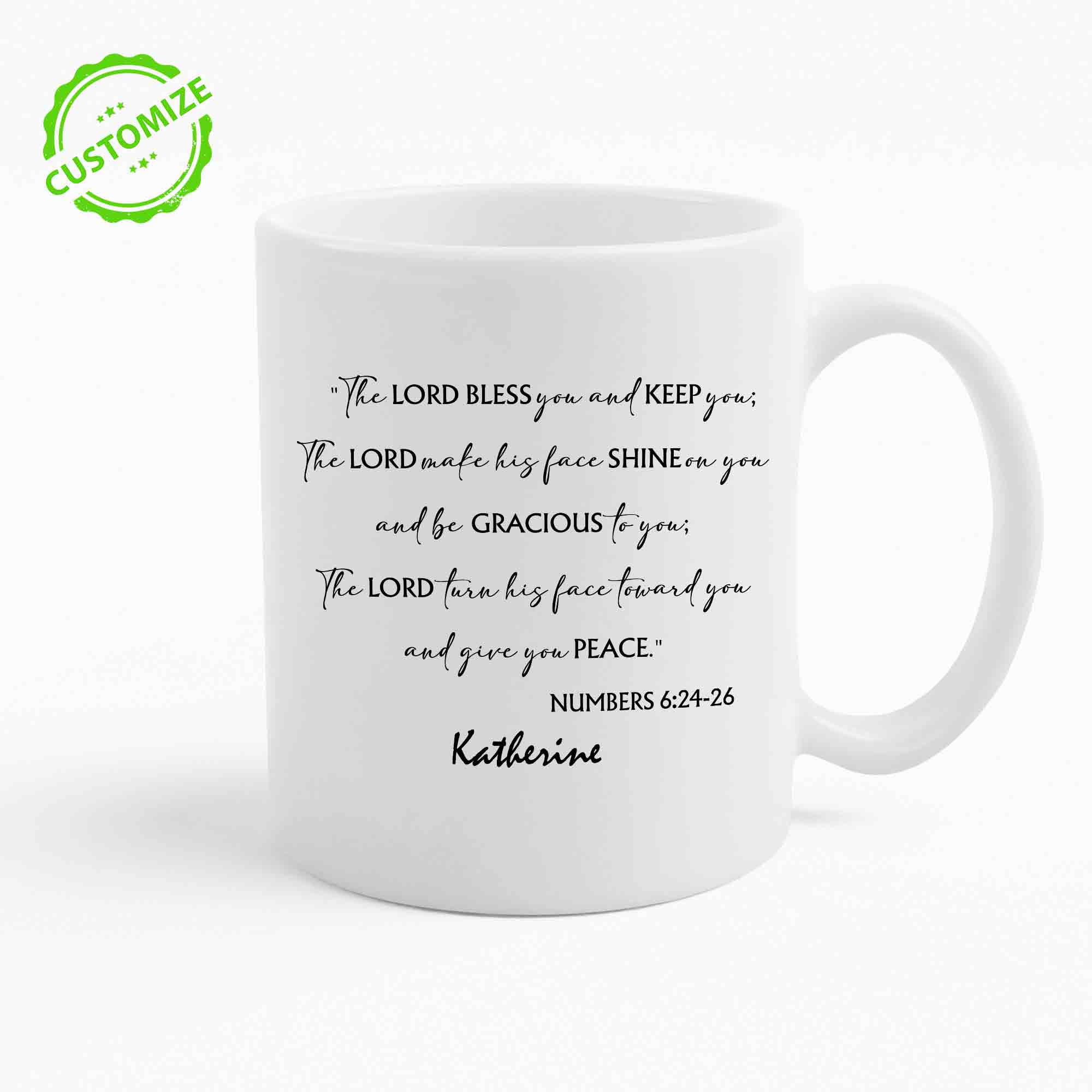 Customizaholic Custom Coffee Mugs Personalized, Bible Verse Coffee Mug ...