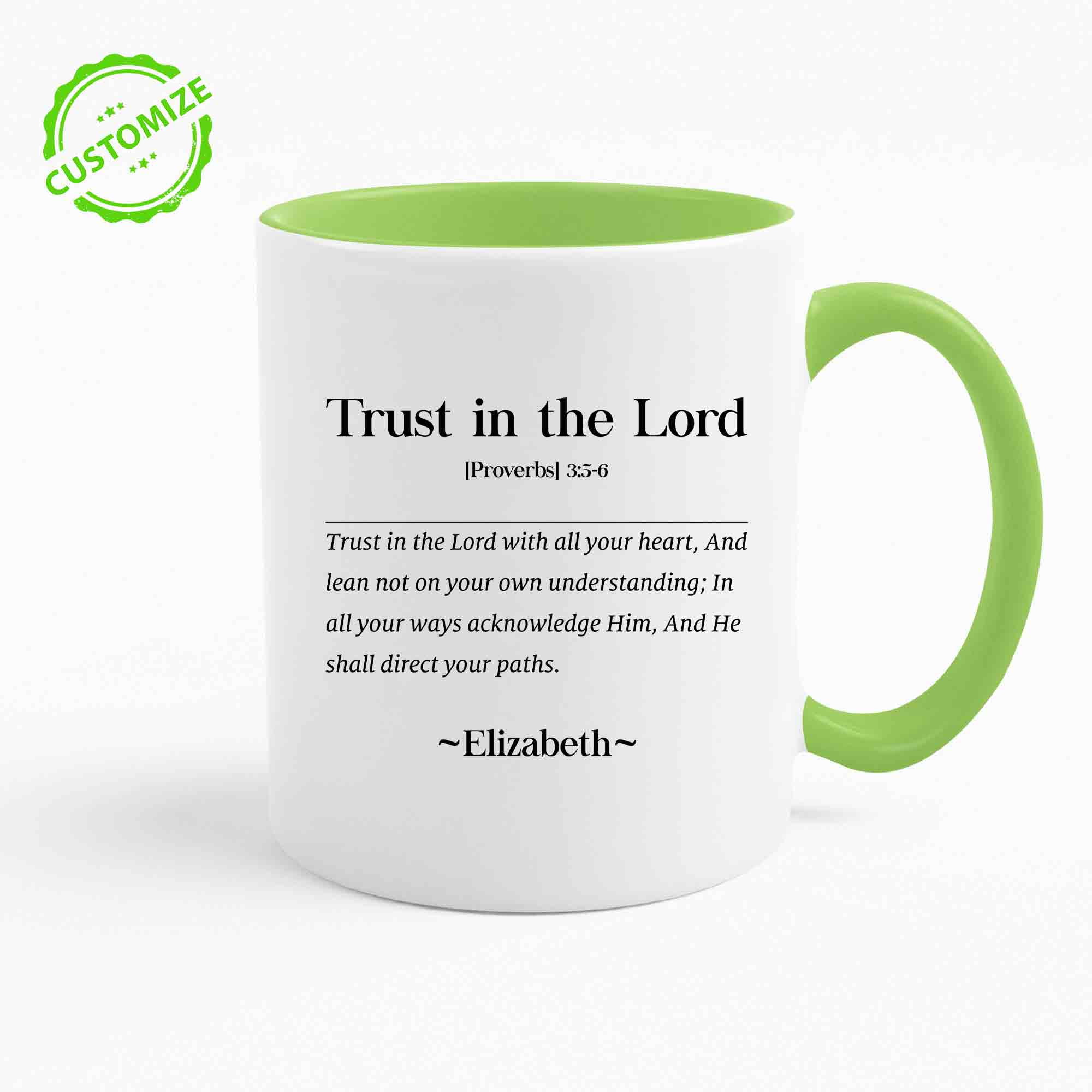 Customizaholic Custom Coffee Mugs Personalized, Bible Verse Coffee Mug ...