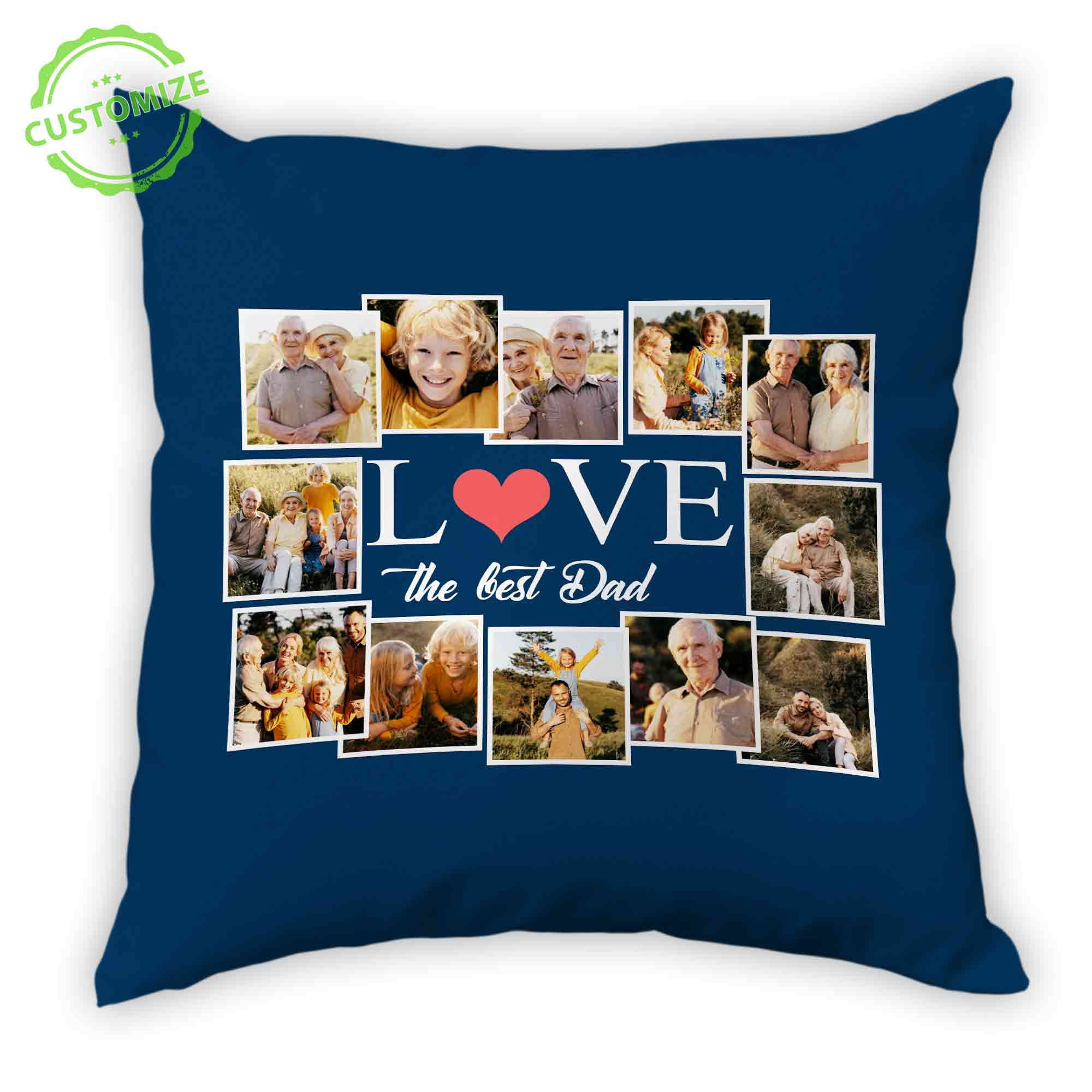 Customizaholic Custom Name Pillow, Photo Collage Pillow, Family Pillow ...