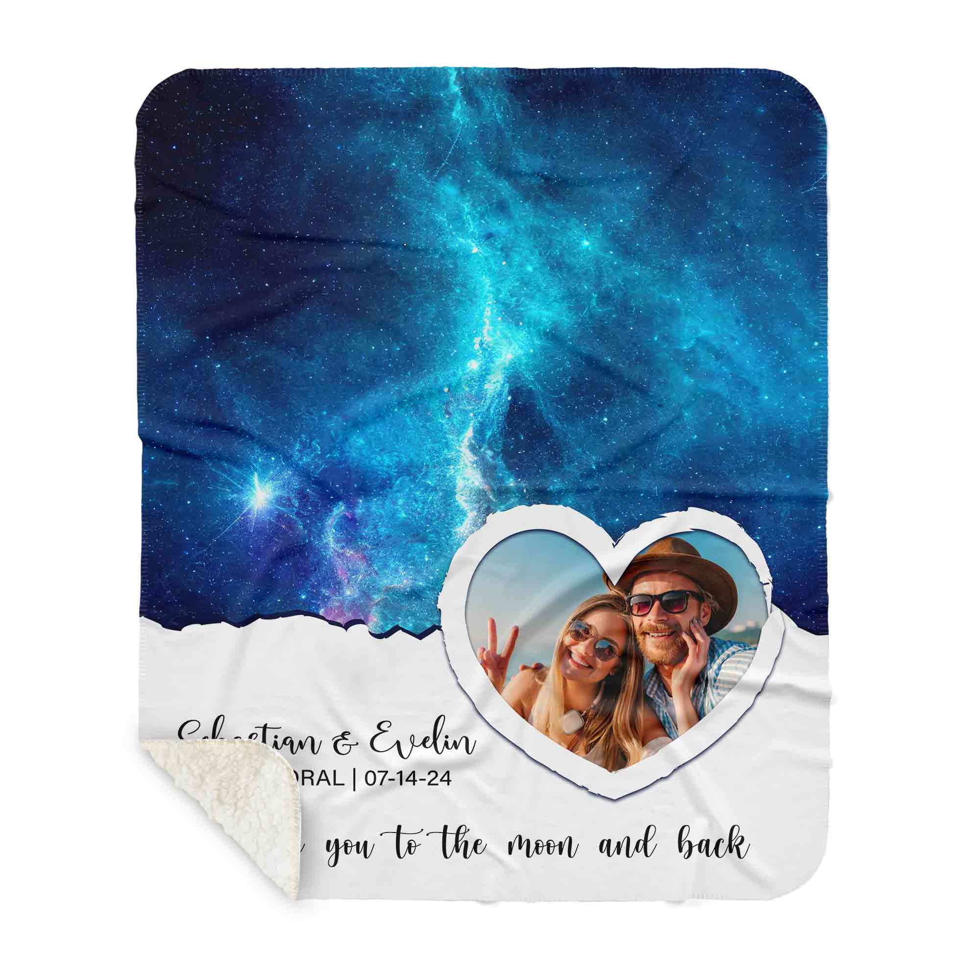Customizaholic Custom Photo Blanket, Photo Blanket, Couple Blanket ...