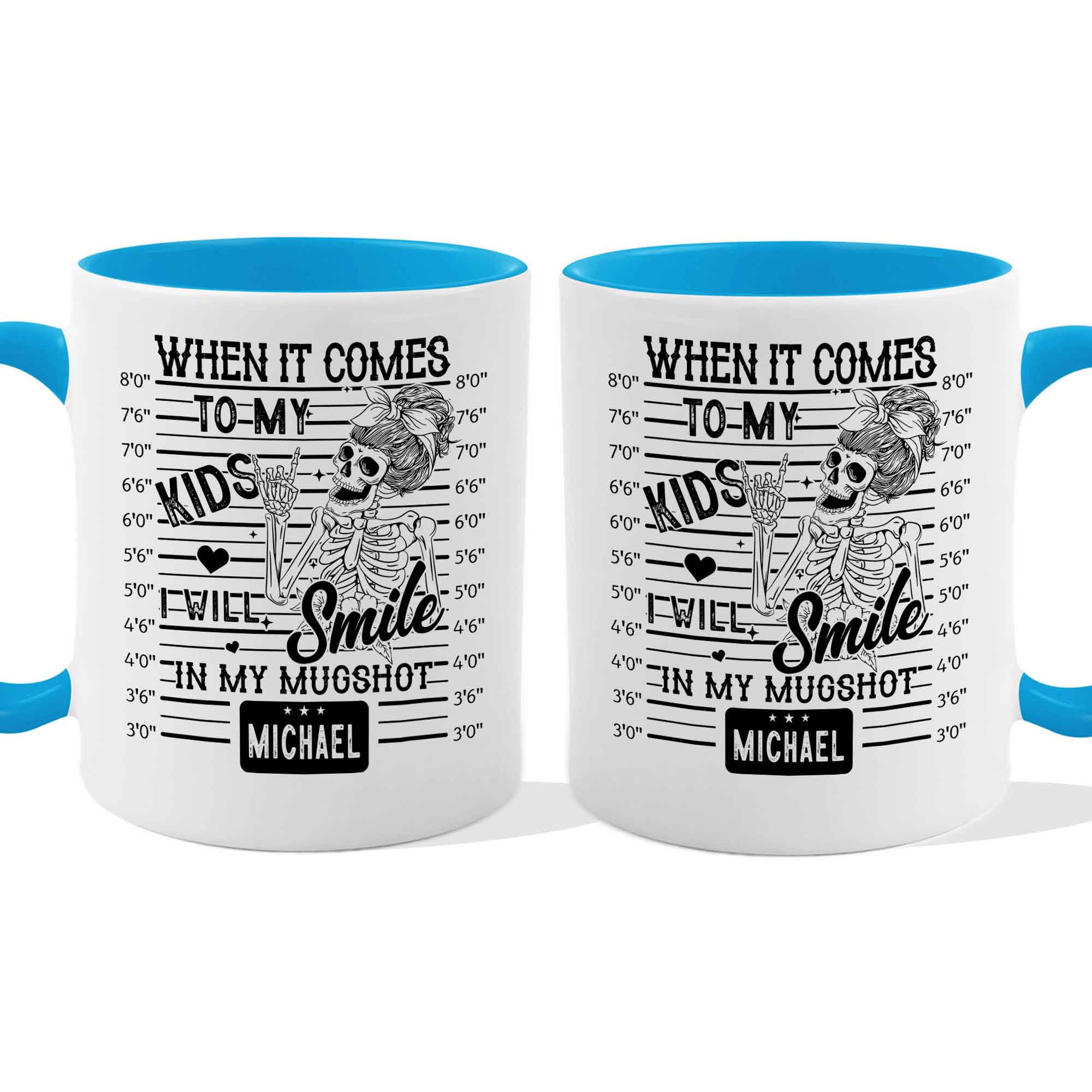 Customizaholic Funny Mom Humor Mug - Skeleton Mugshot Quote Design ...