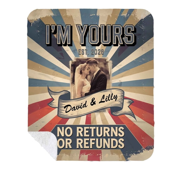 Customizaholic Personalized Anniversary Blanket - I'm Yours No Returns ...