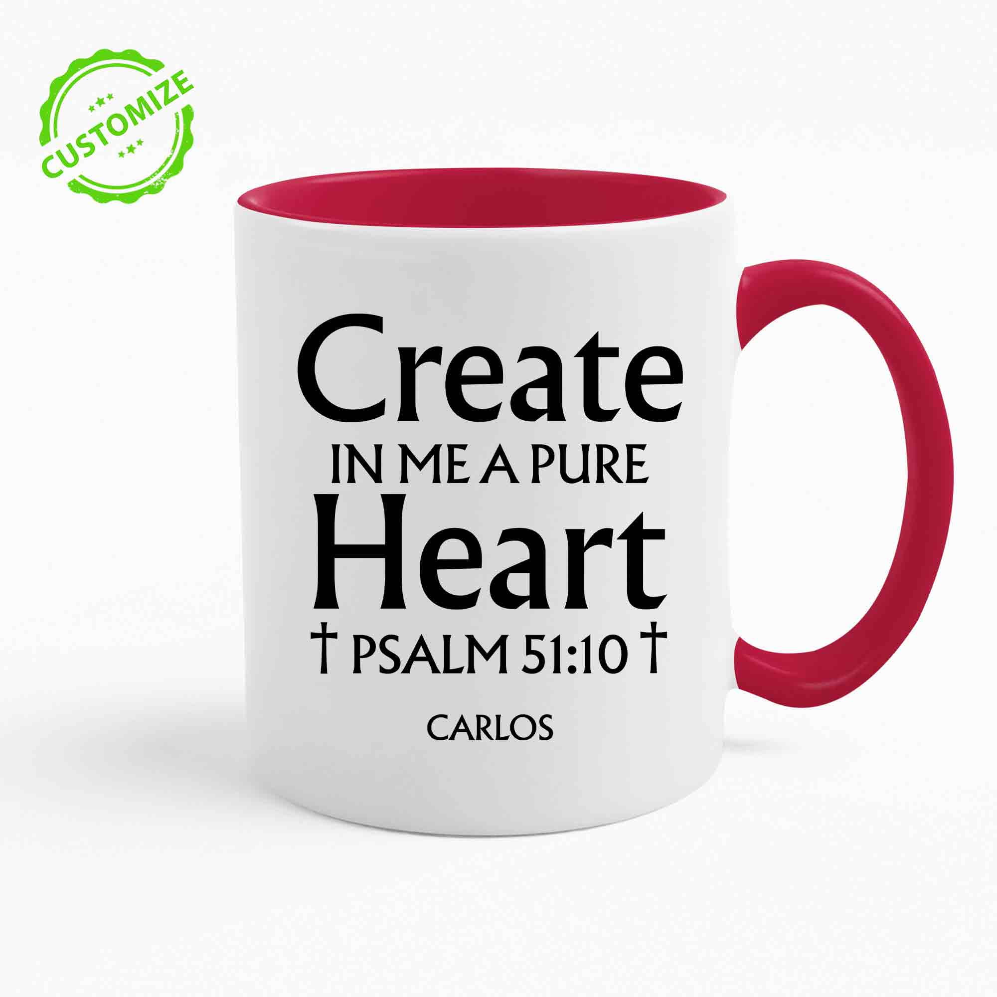 Customizaholic Personalized Cups With Names, Custom Coffee Mugs Personalized, Bible Verse Coffee ...