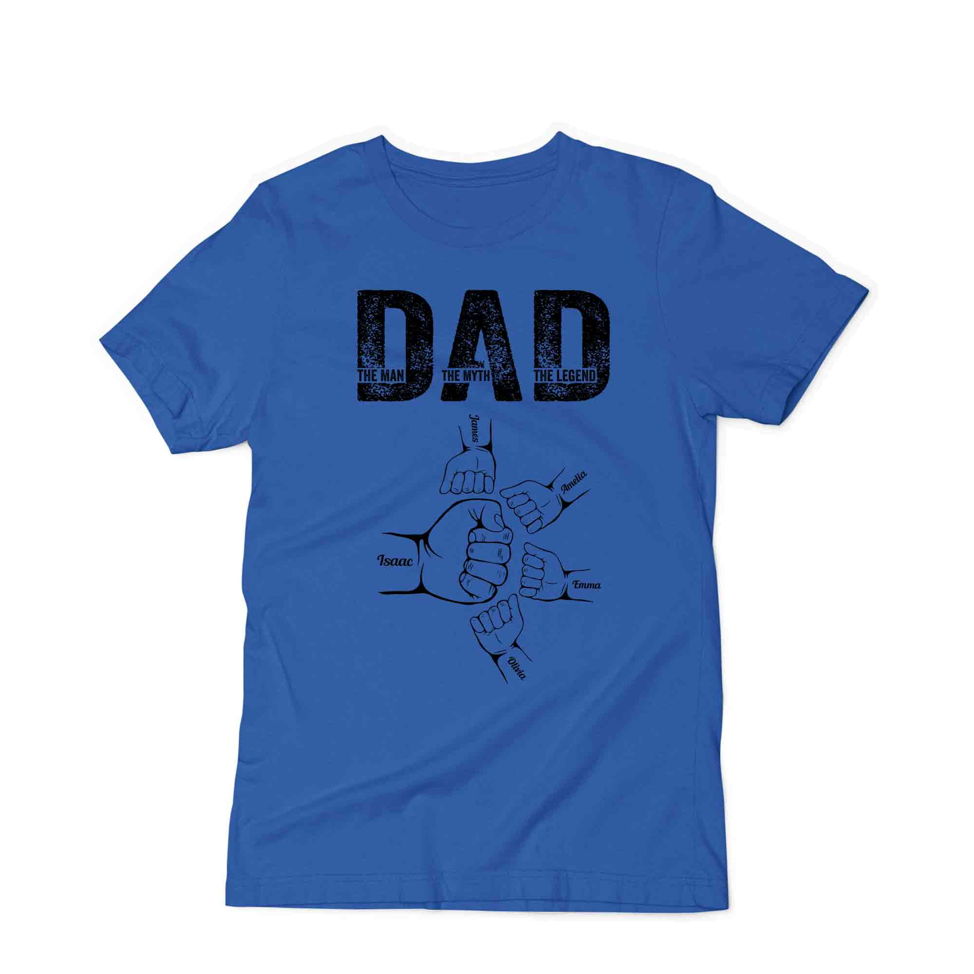 Customizaholic Personalized Dad T-Shirt – The Man The Myth The Legend ...