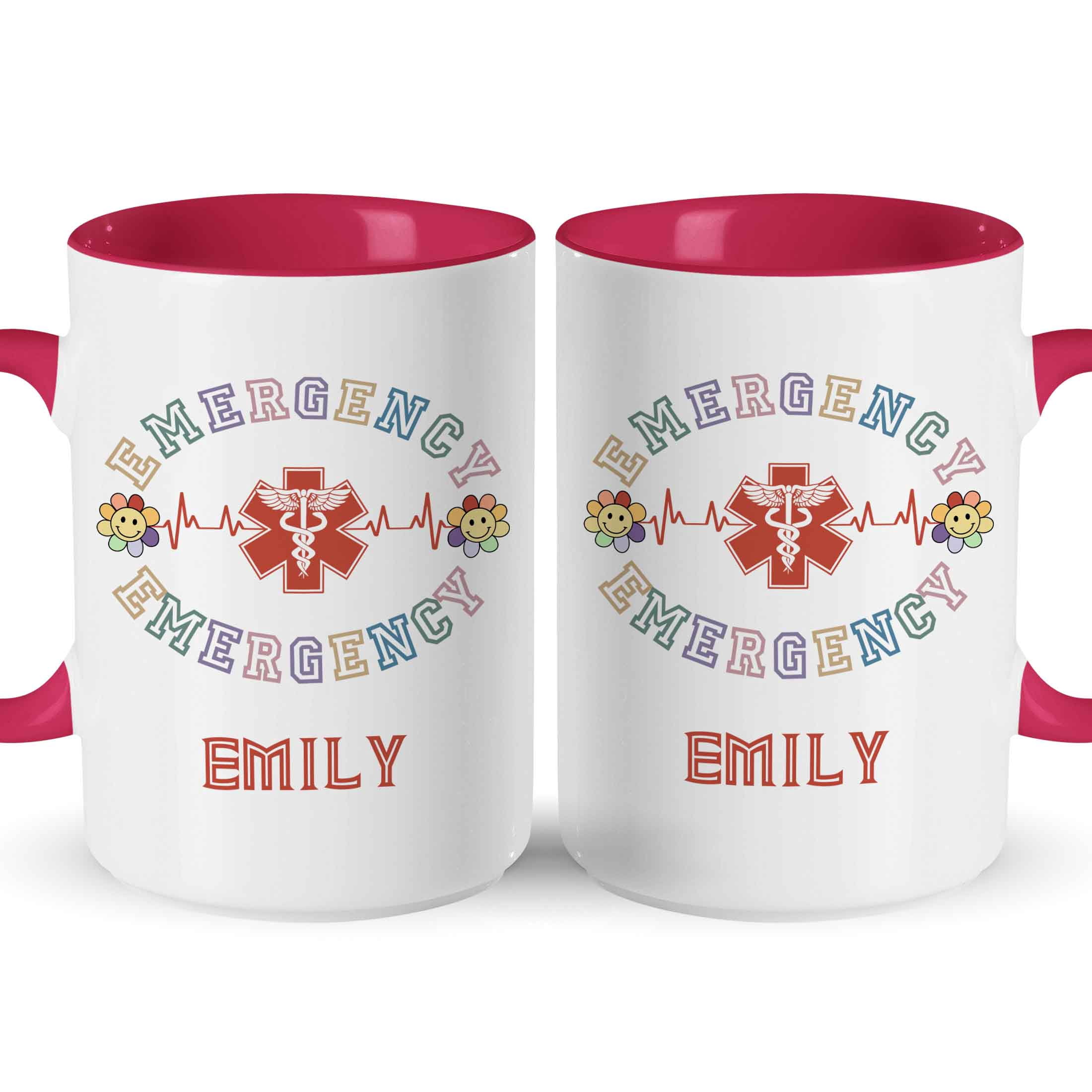 Customizaholic Personalized Emergency Theme Mug - Custom Name Medical ...