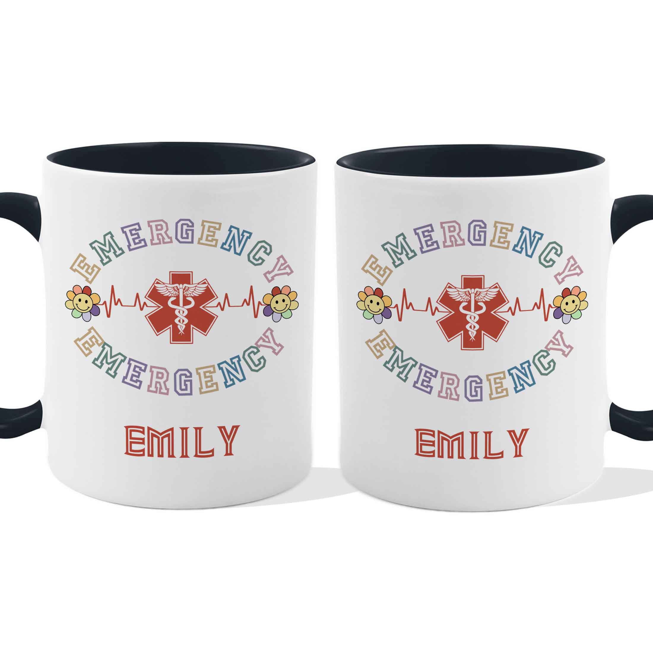 Customizaholic Personalized Emergency Theme Mug - Custom Name Medical ...
