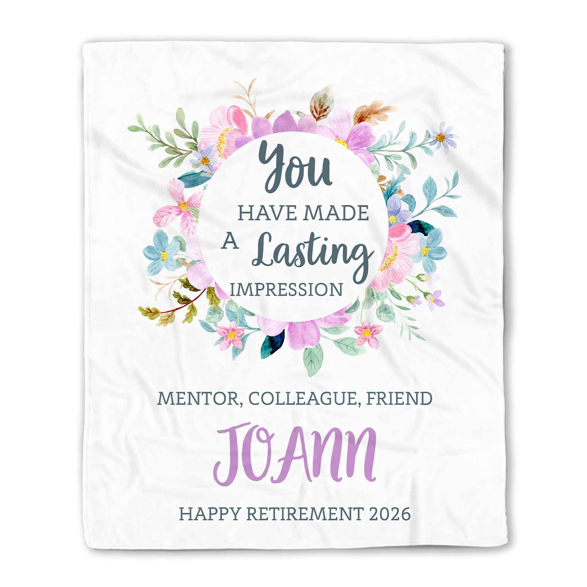 Customizaholic Personalized Happy Retirement Blanket – Custom Name ...