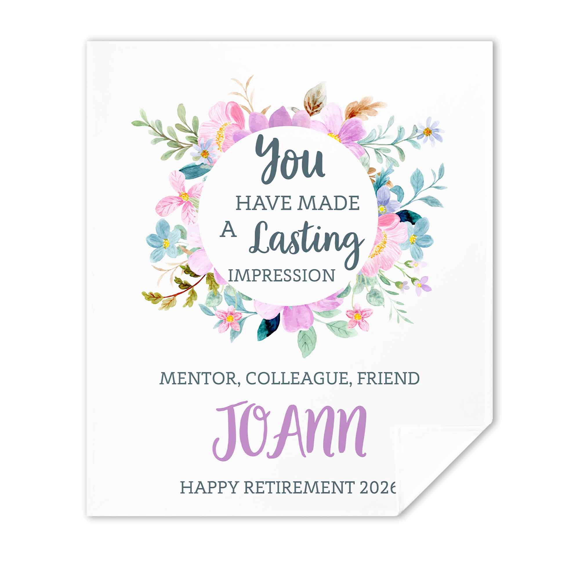 Customizaholic Personalized Happy Retirement Blanket – Custom Name ...