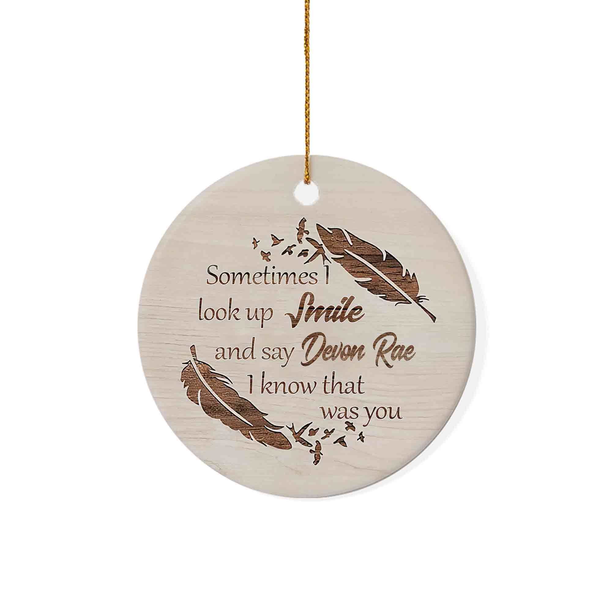 Customizaholic Personalized Memorial Ornaments, Memorial Christmas ...
