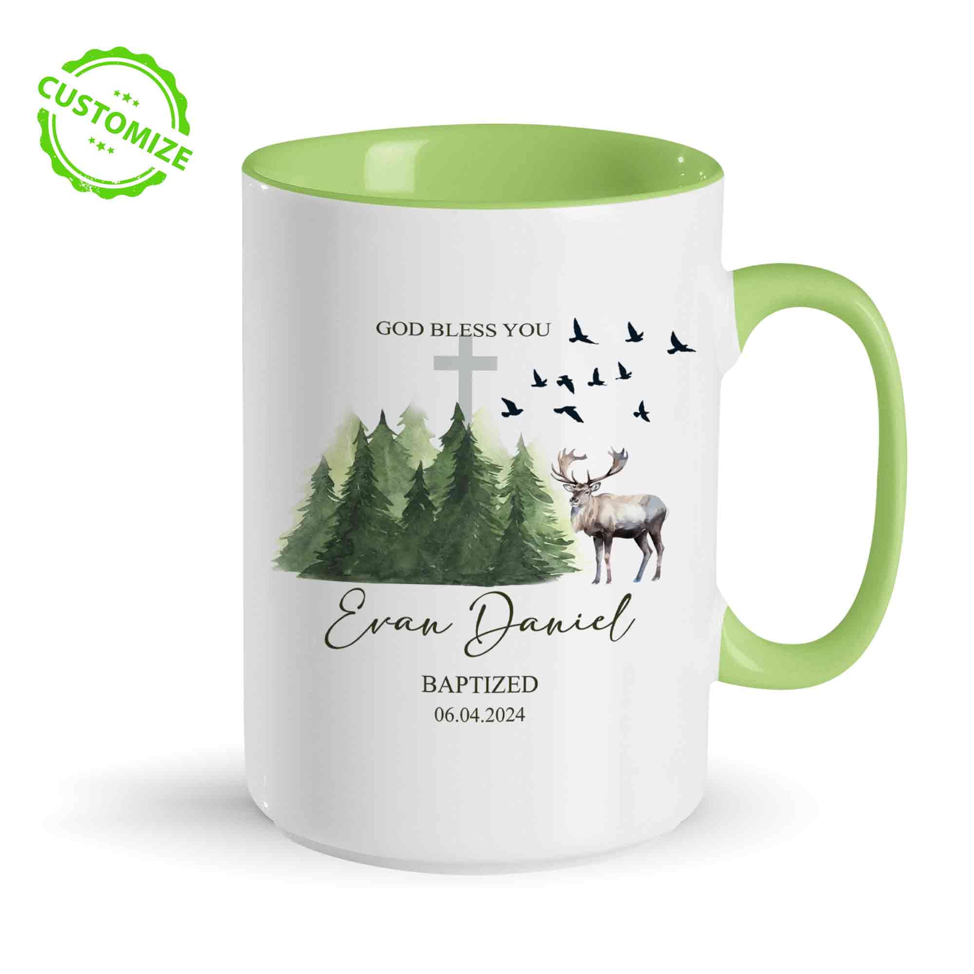 Customizaholic Personalized Mugs With Names, Custom Mug, Baptism Gifts ...