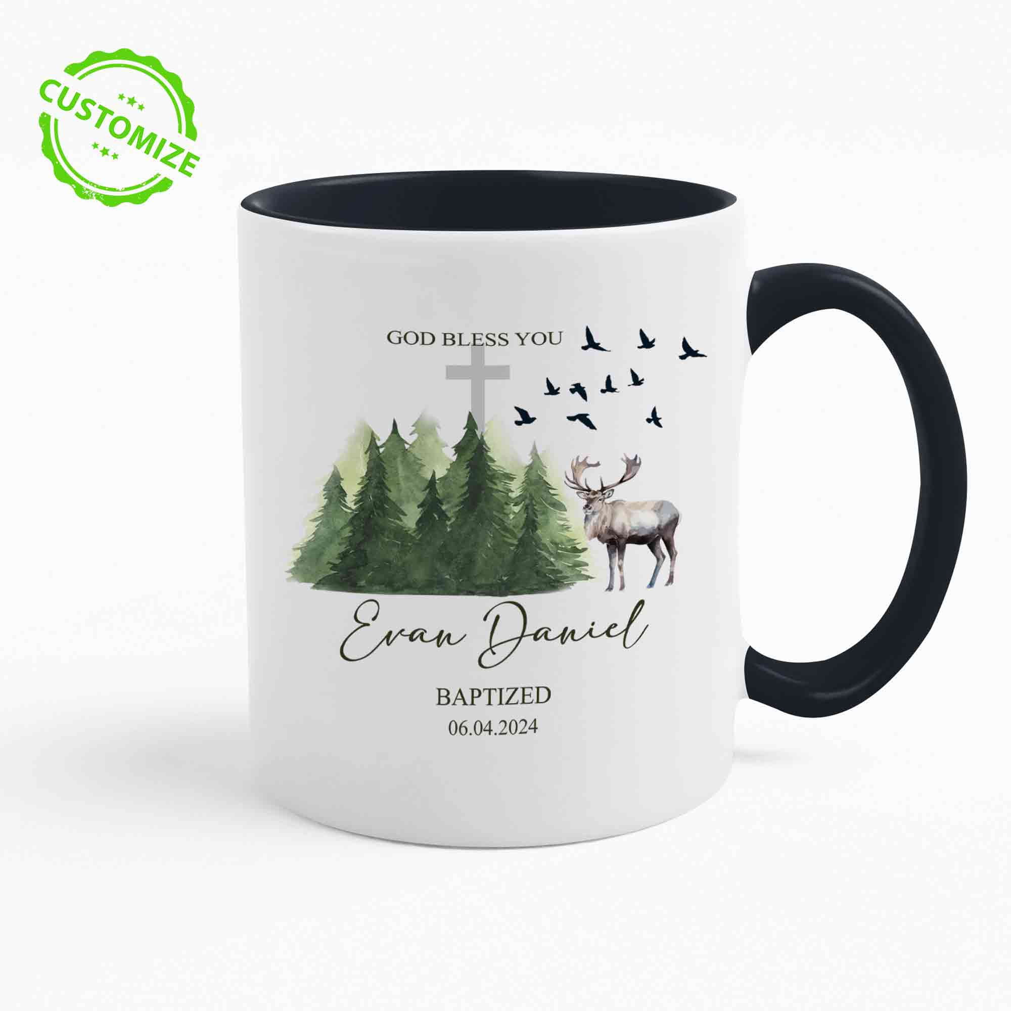 Customizaholic Personalized Mugs With Names, Custom Mug, Baptism Gifts ...