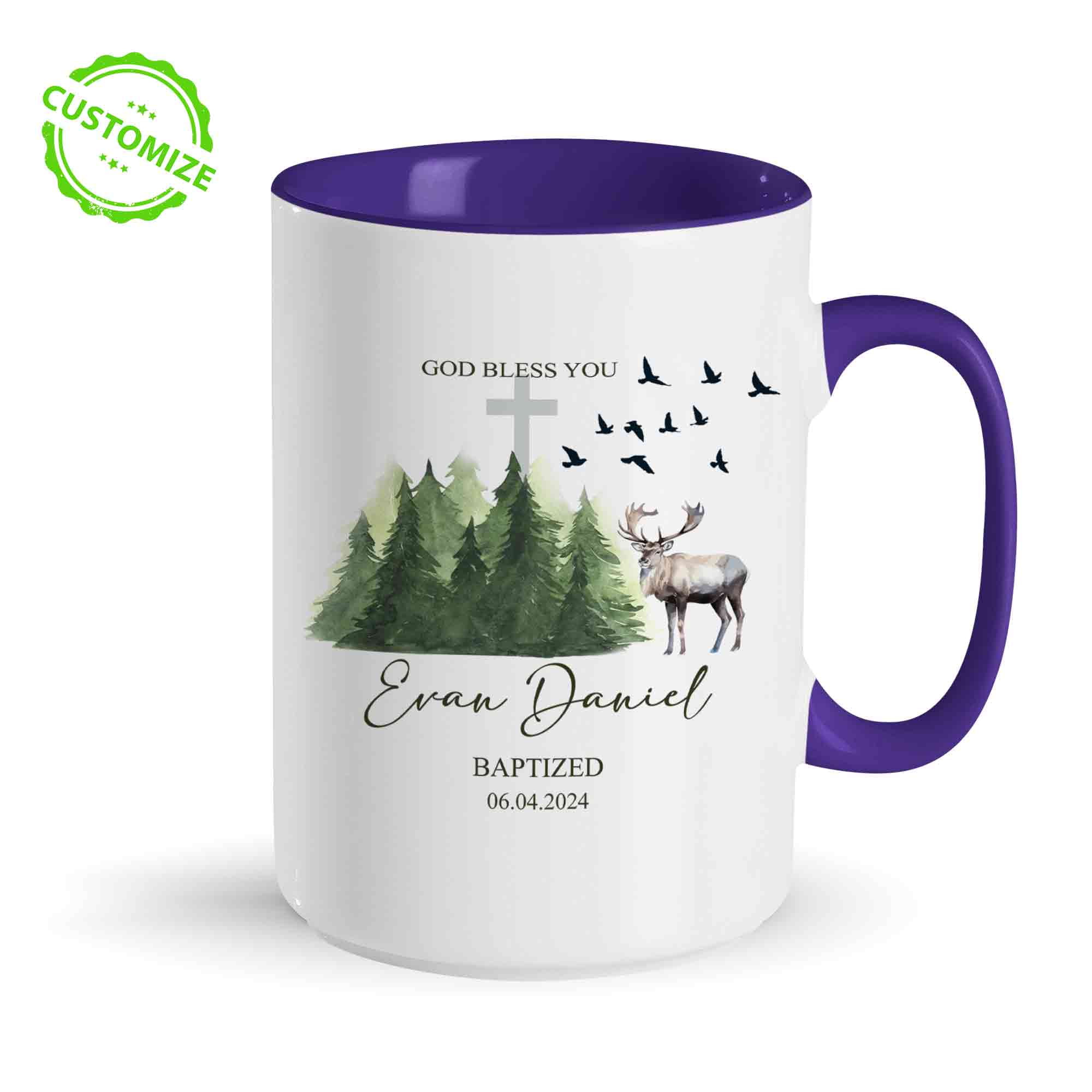 Customizaholic Personalized Mugs With Names, Custom Mug, Baptism Gifts ...