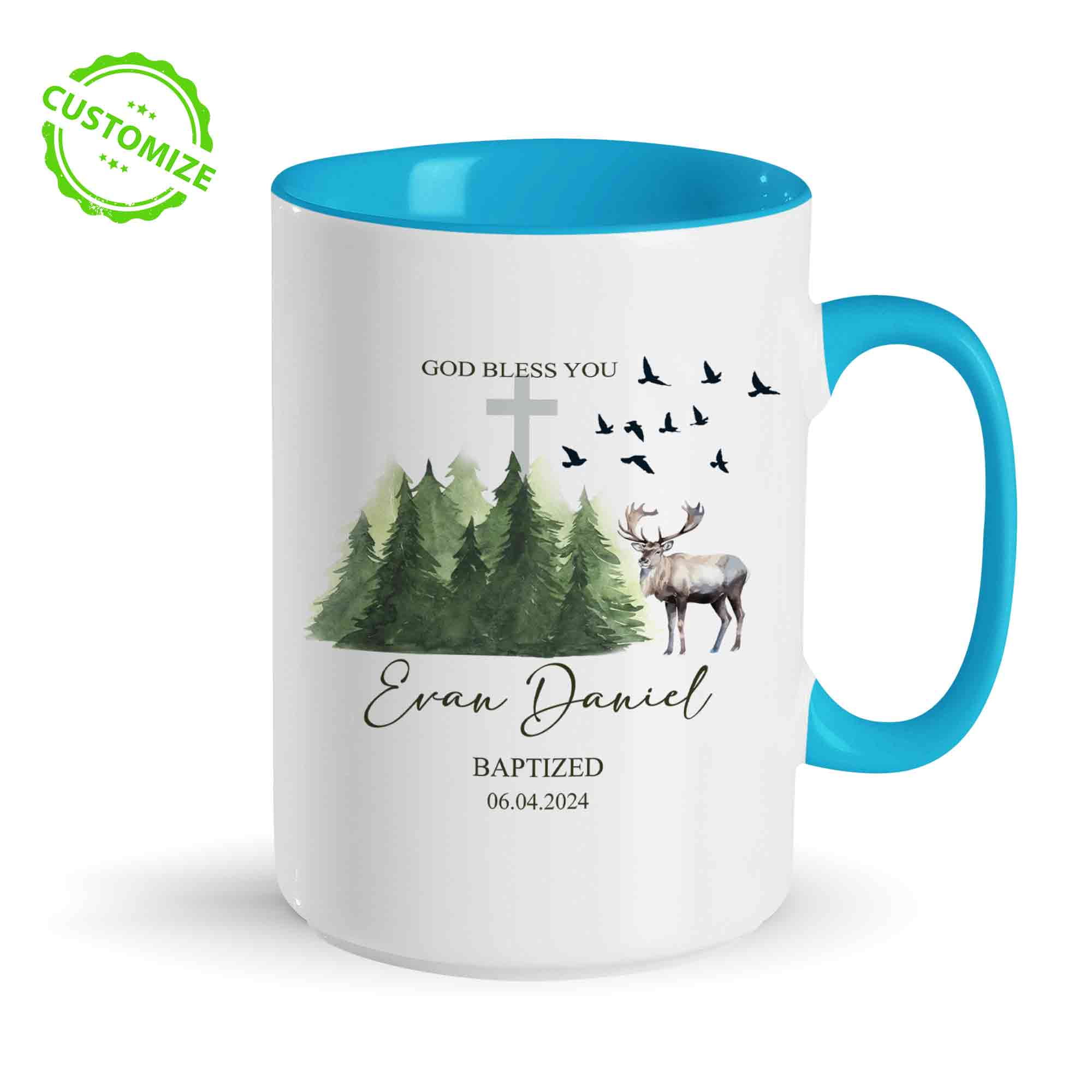 Customizaholic Personalized Mugs With Names, Custom Mug, Baptism Gifts ...