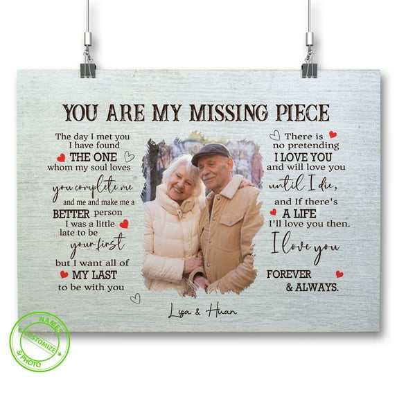 Customizaholic Personalized Name Canvas, Anniversary Poster, Couple ...