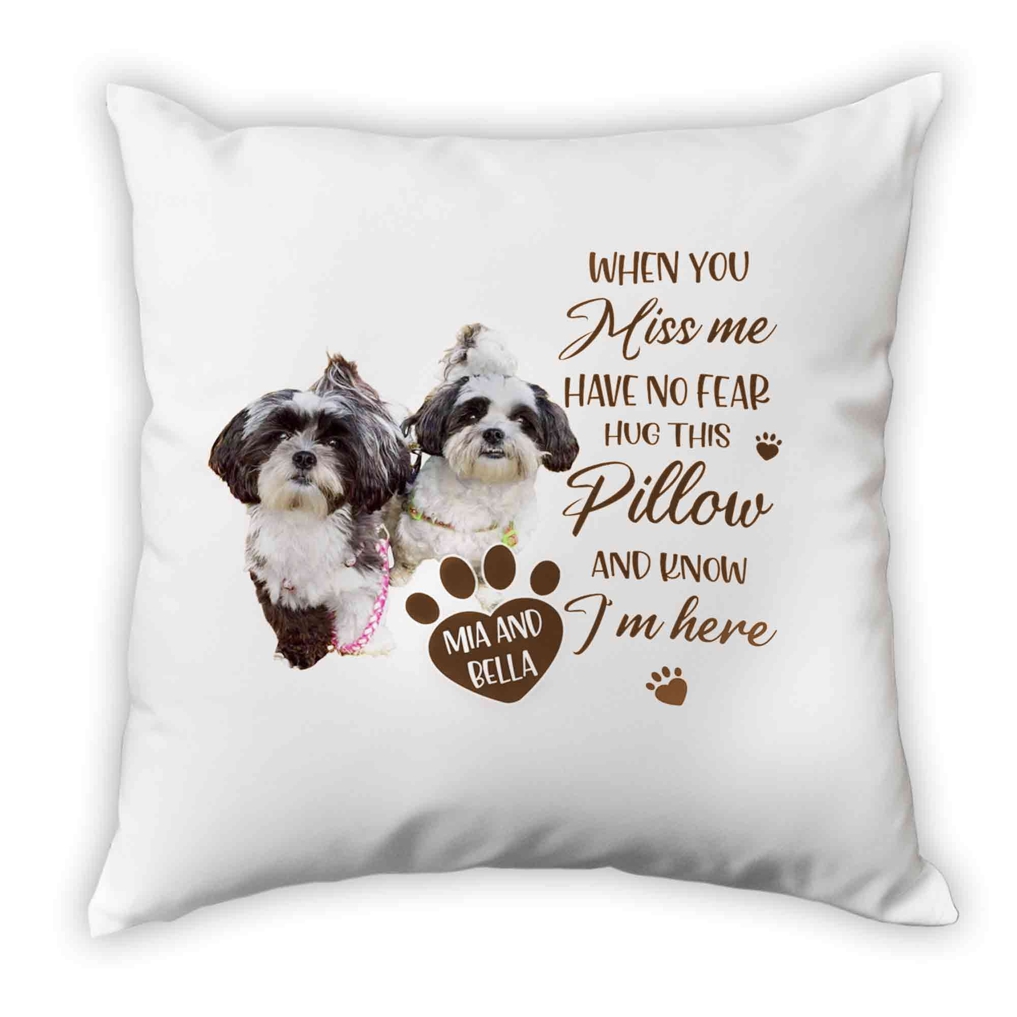 Customizaholic Pet Pillows Personalized Photo, Custom Pillows With ...