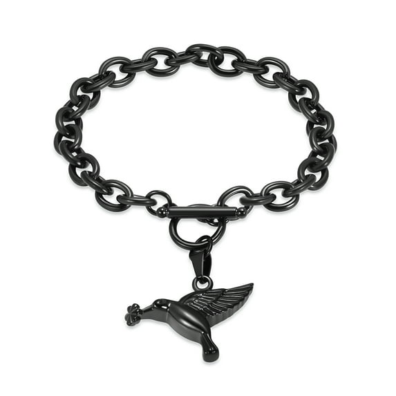 Customize 20cm Women Men Hummingbird Locket Stainless Steel Chain Link ...