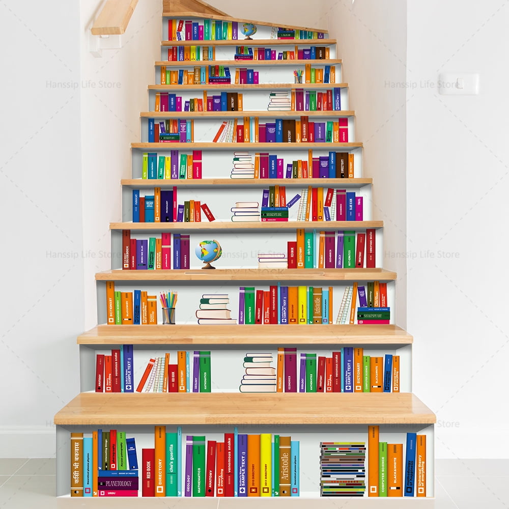 Customize 3D Staircase Mural Stickers Waterproof Vinyl Removable Stair ...