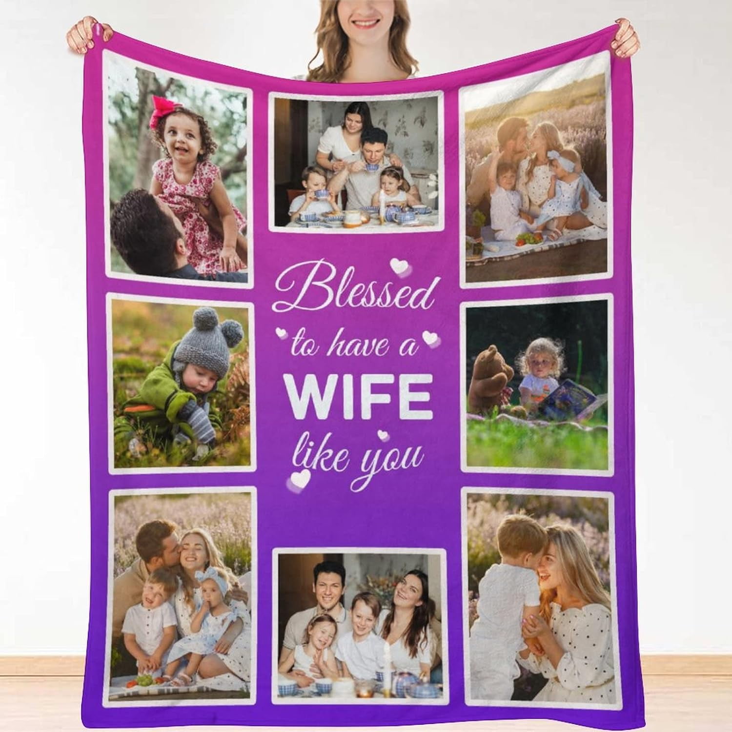 Customize Blankets with Photos,Made in USA, Shipped in 48 Hours ...