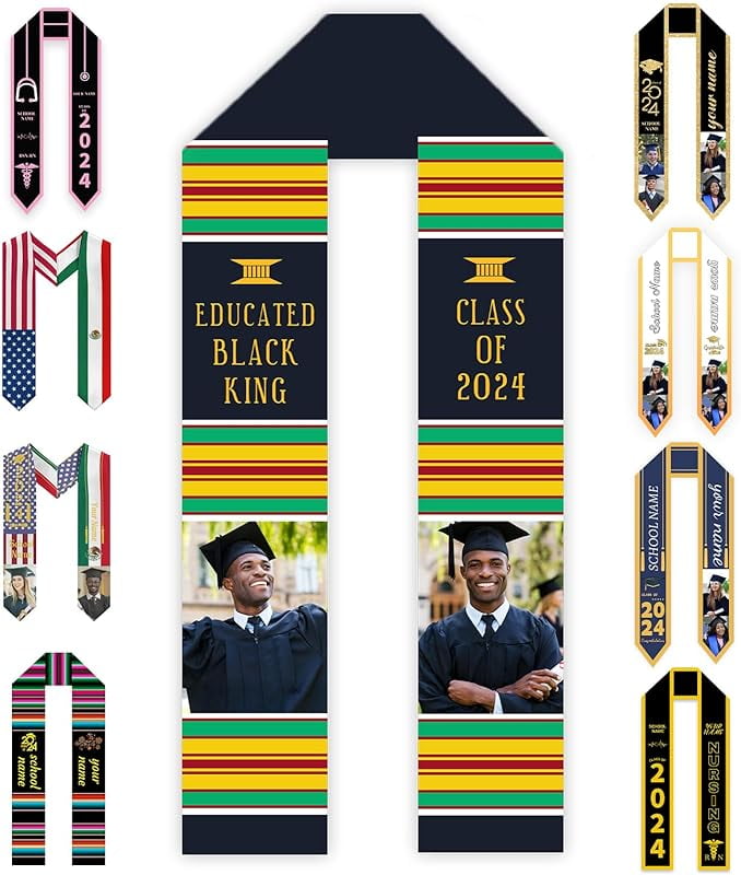 Customize Graduation Stole Personalized Graduation Stole Class of 2024 ...