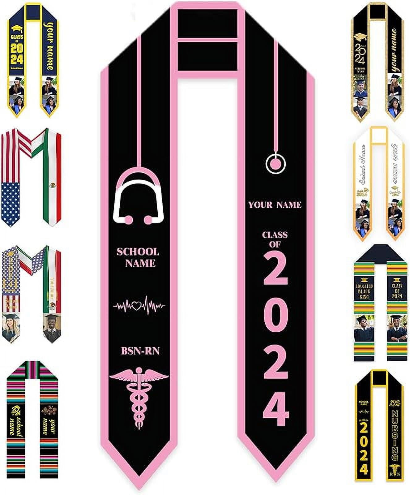 Customize Graduation Stole Personalized Graduation Stole Class of 2024 ...