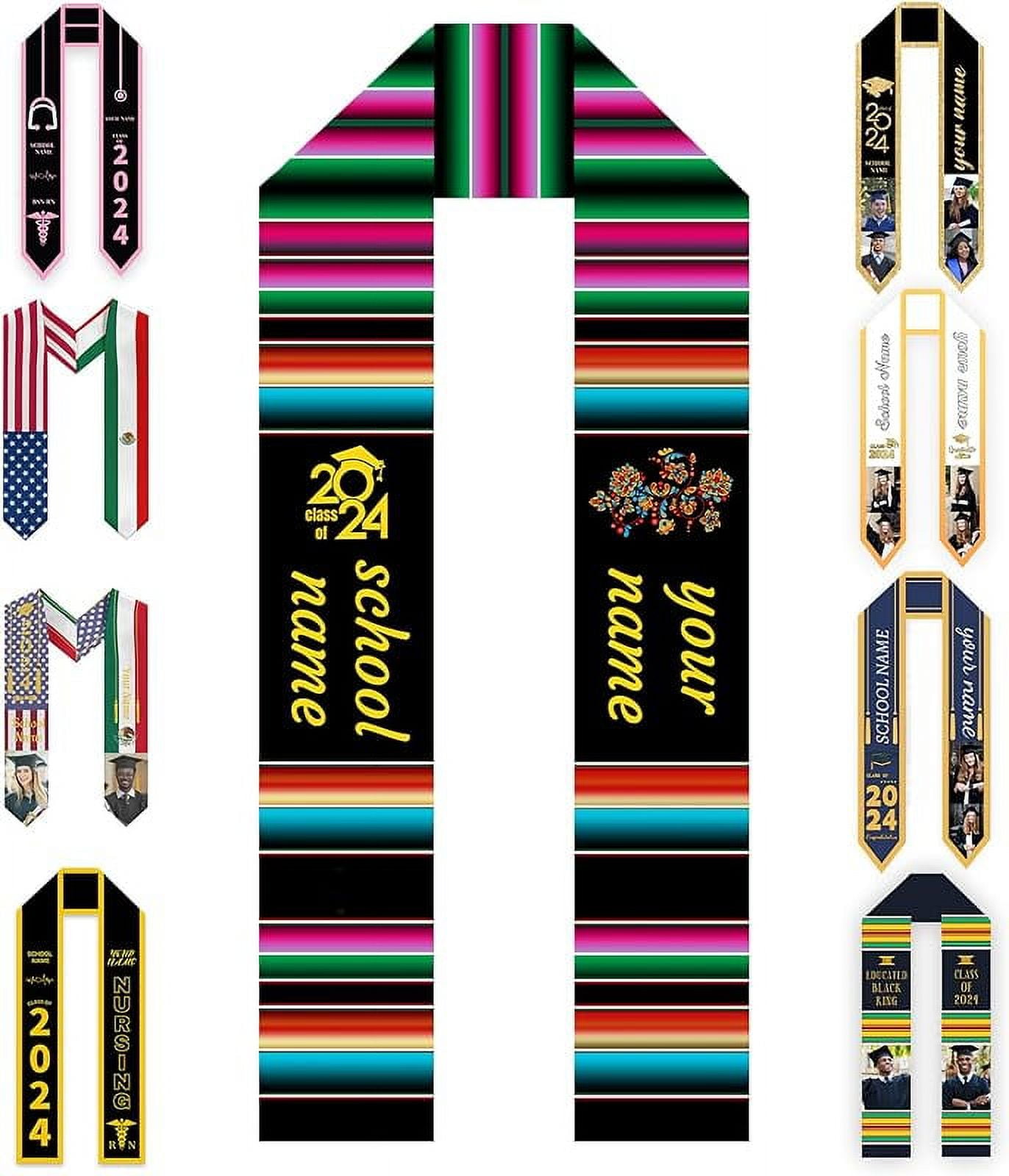Customize Graduation Stole Personalized Graduation Stole Class of 2024 ...
