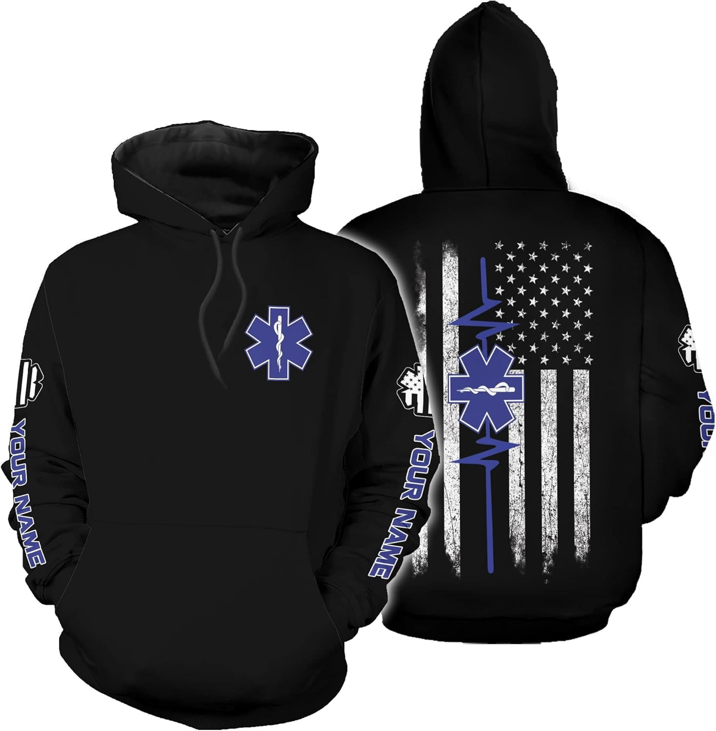 Customize Name EMS EMT Hoodie For Men And Women 3D All Over Printed ...