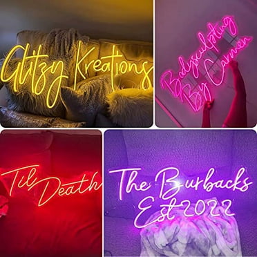 Neon Sign Aesthetic Custom Neon Sign Hello Forty 40th Birthday Gift ...