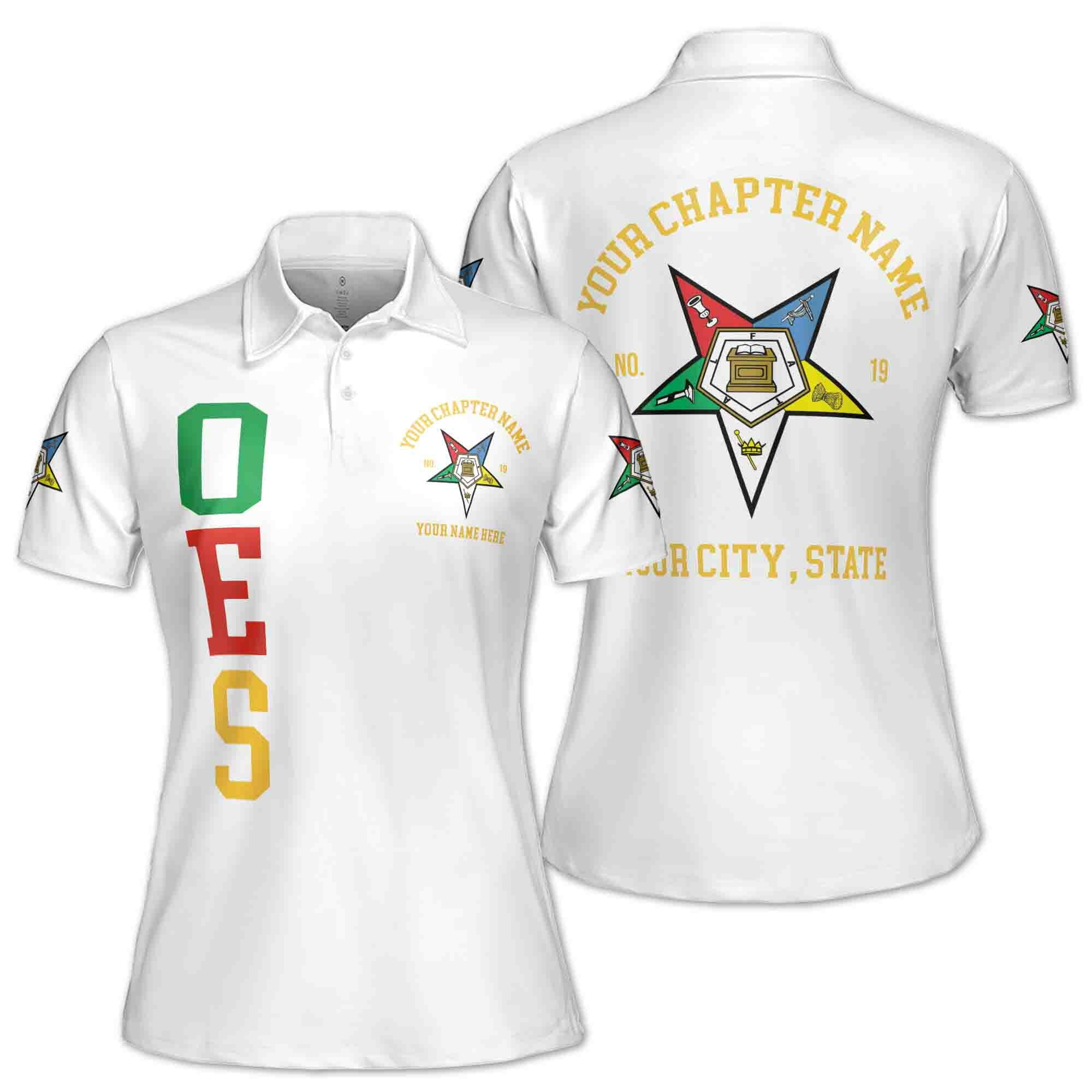 Customize Order of the Eastern Star OES Pentagon Down AF&AM Women's ...