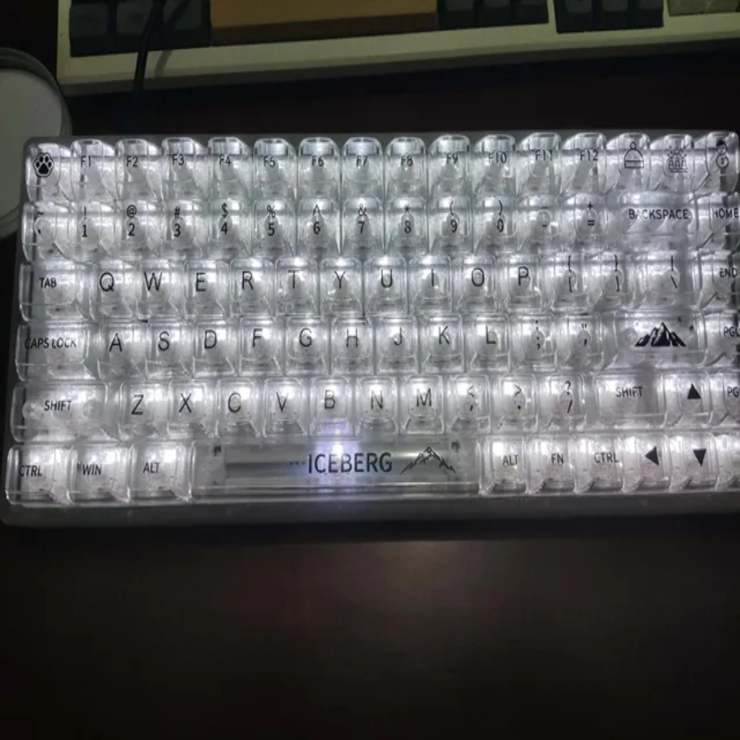 Customize Your Gaming Experience with Clear Iceberg Keycaps - 132 Keys ...