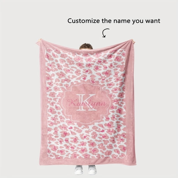 Customized 1pc Personalized Pink Leopard Print Design. European And ...