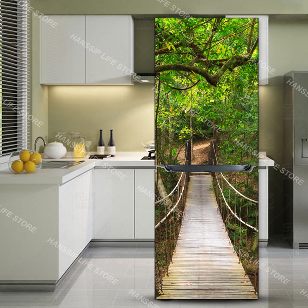 Customized 3D Refrigerator Sticker Self-Adhesive Wallpaper Home ration ...