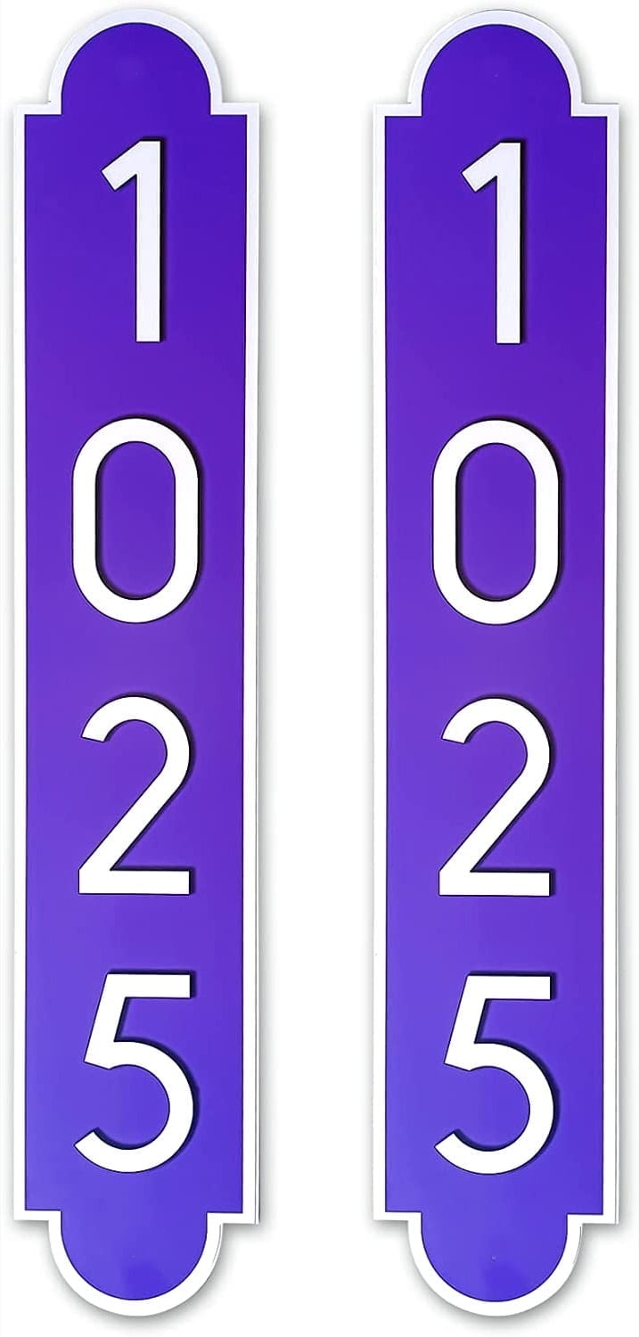 Customized Address Numbers Stickers for Outside 2 Pack, Highly ...