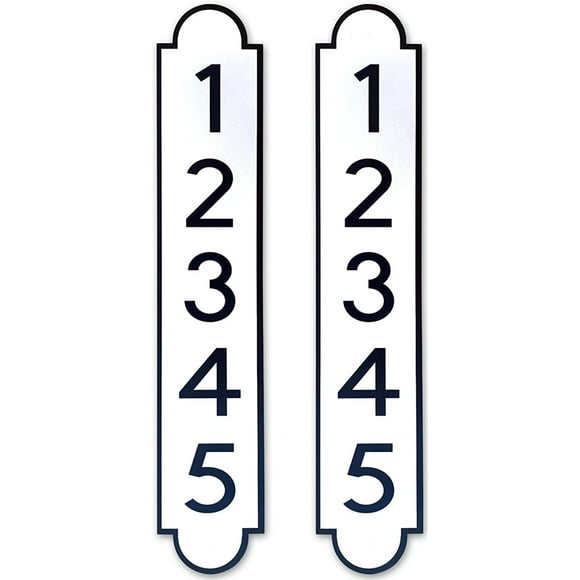 Reflective Numbers Stickers