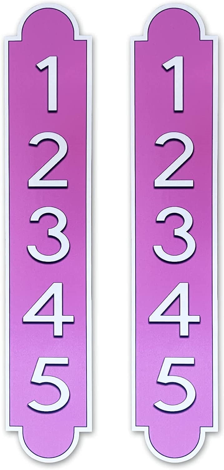 Customized Address Numbers Stickers for Outside 2 Pack, Highly ...