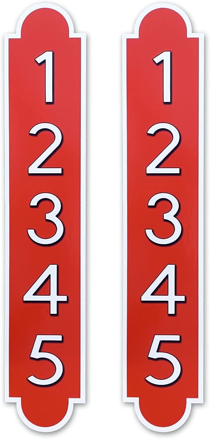 Customized Address Numbers Stickers for Outside 2 Pack, Highly ...